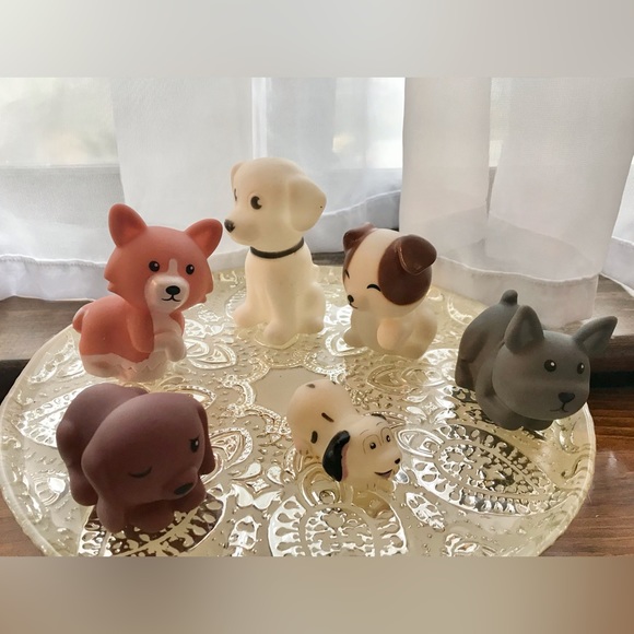 global | Toys | 2 Lot 6 Global Vinyl Puppy Dogs Claw Machine Prizes Set ...